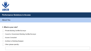 Australian Building Codes Board Survey: Performance Solutions in Access – Access Peer Reviews of ...